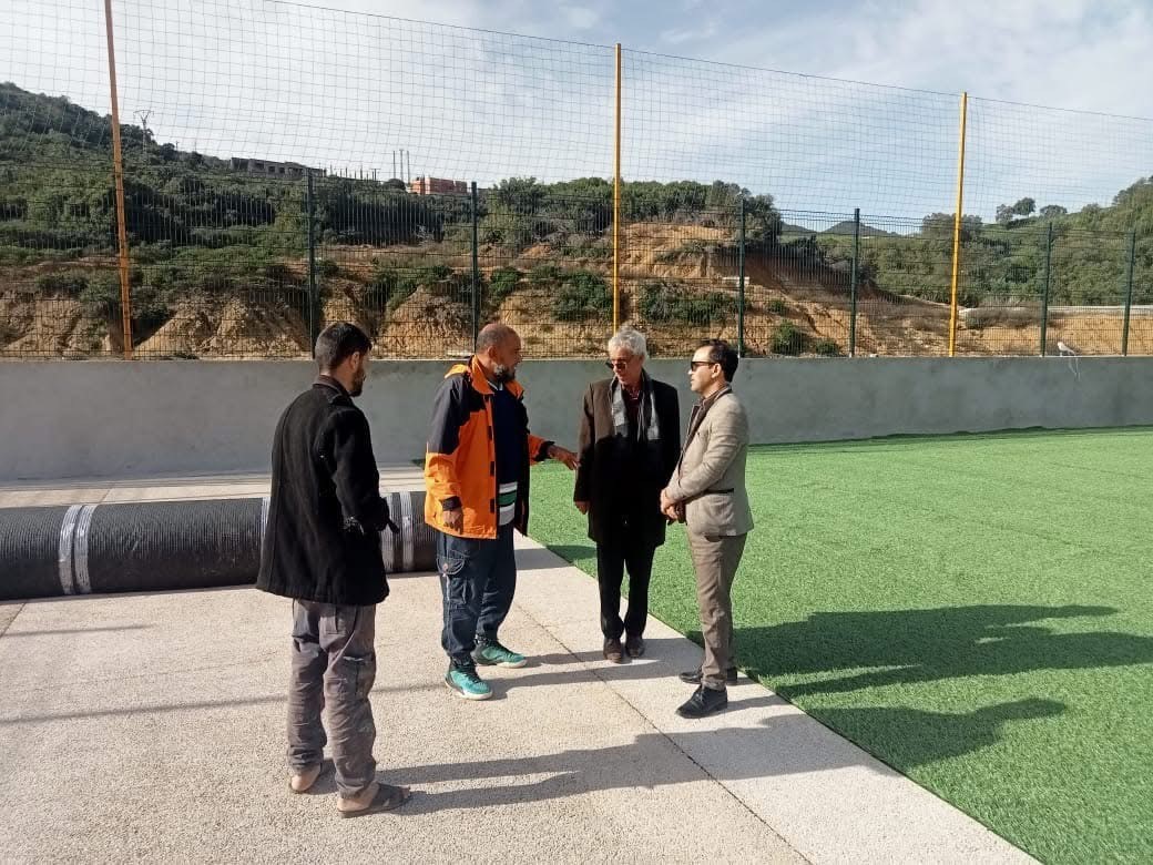 ANNABA/ Chetaibi Inspection des travaux de réalisation d’un terrain de ...